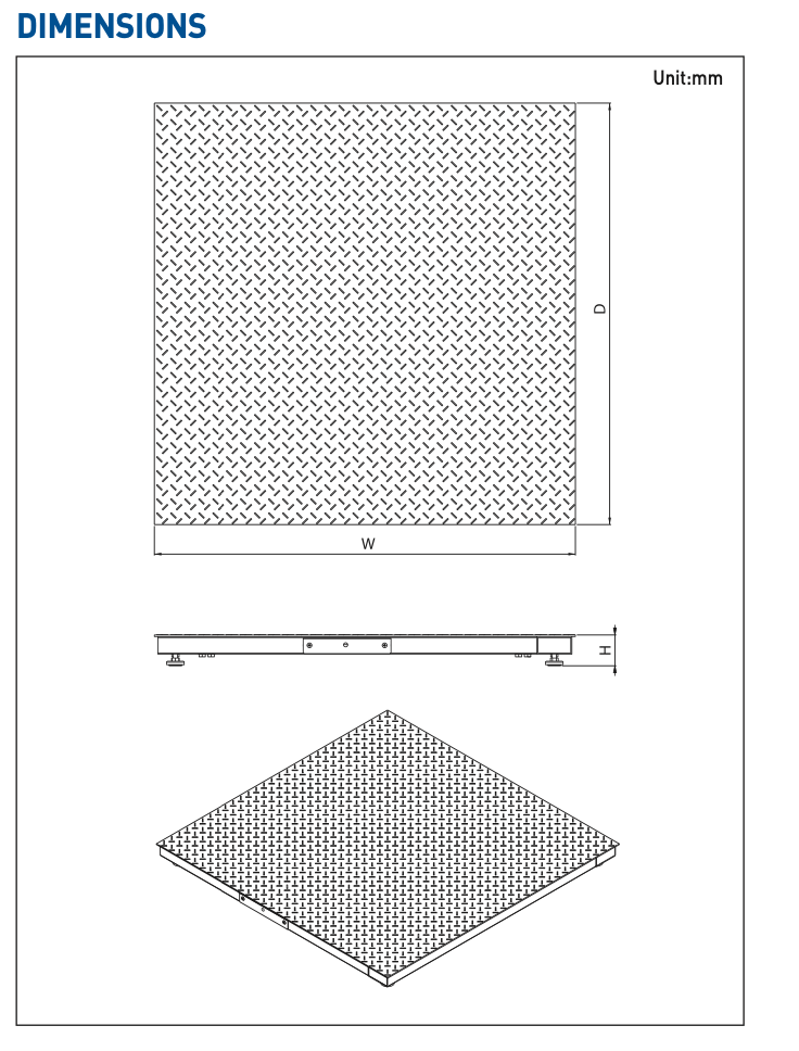 CAS HFS Heavy-Duty Platform Scale (Platform with and without indicator ...