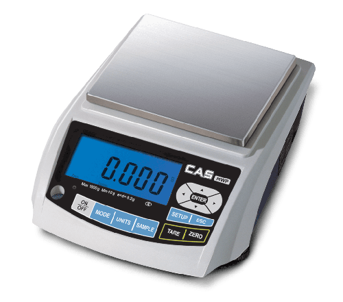 CAS MWP Precision Balance with LCD Display (Low or High Capacity)