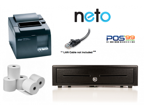 NETO Apple iPad/Mac or Windows PC Bundle no.1 STAR TSP143LAN Printer ...