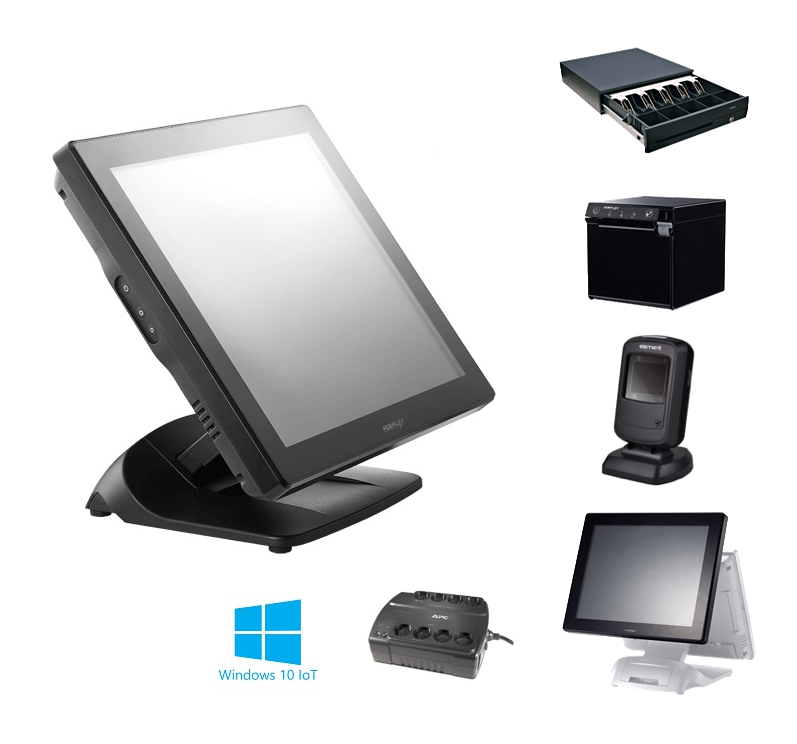POSIFLEX XT3817 17" All in One Touch POS Terminal J6412 4GB/120GB Win ...